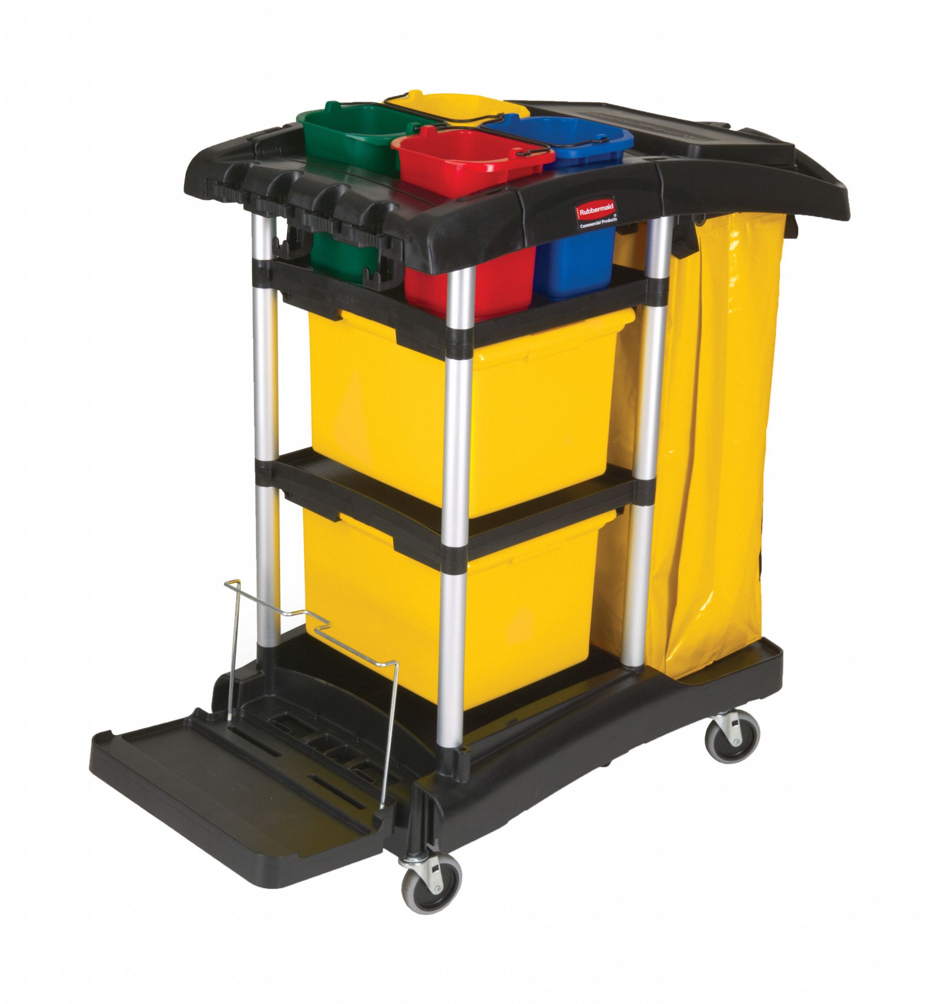 RUBBERMAID COMMERCIAL PRODUCTS, 34 gal Waste Container Capacity, 3 ...