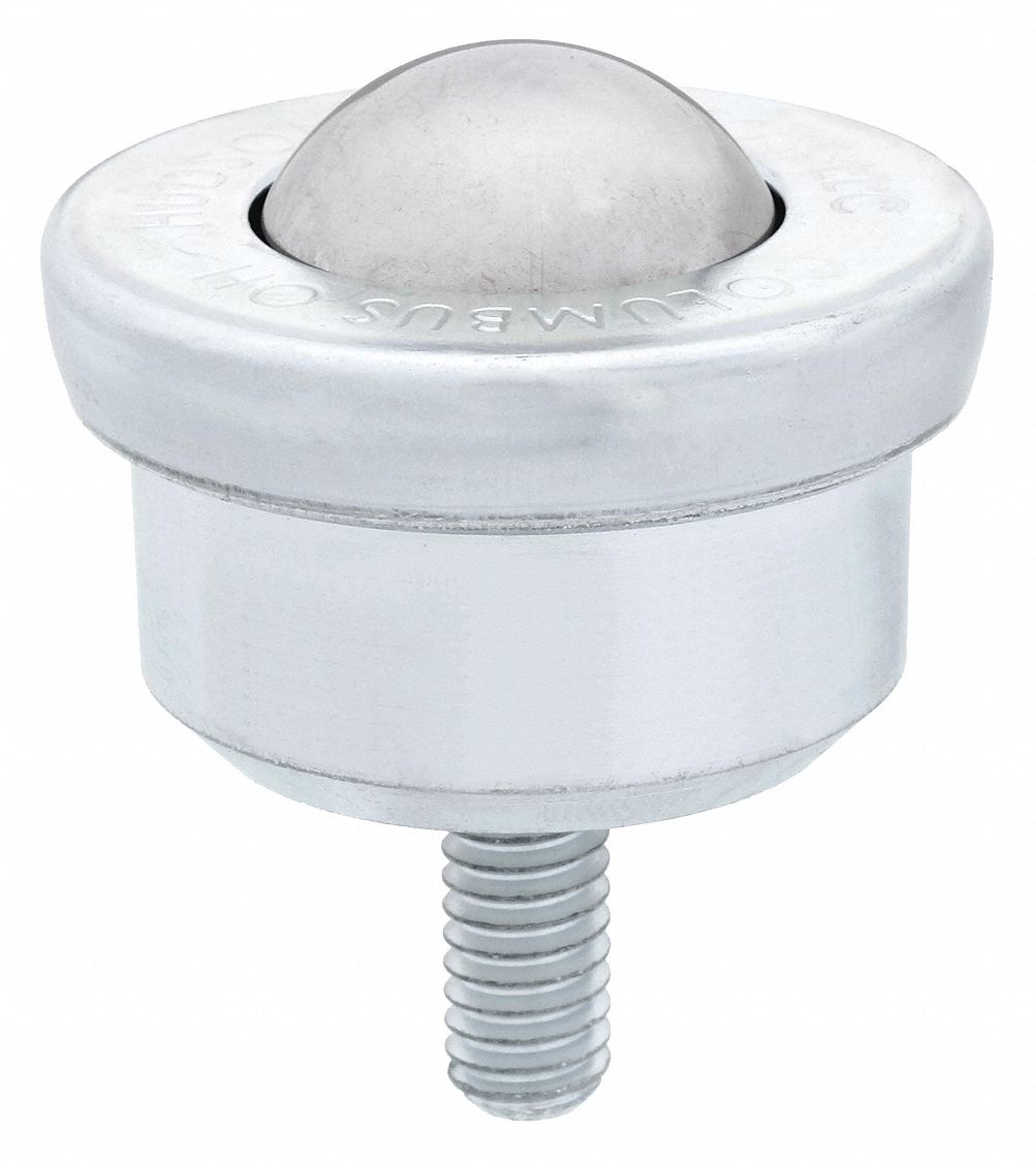 ASHLAND CONVEYOR Bola de Transferencia, Longitud (pulg.) 1-43/64, Ancho ...