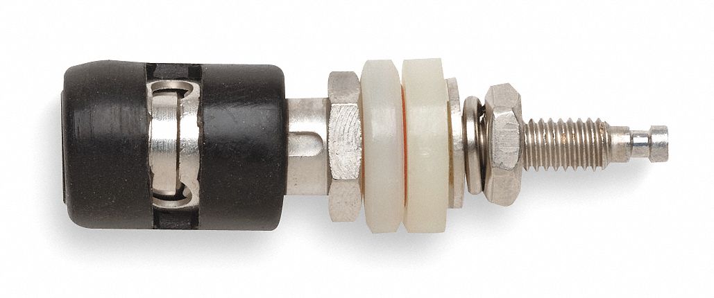 POMONA Spring-Loaded Binding Post, Hand Held Voltage 33V AC/70V DC, 15 ...