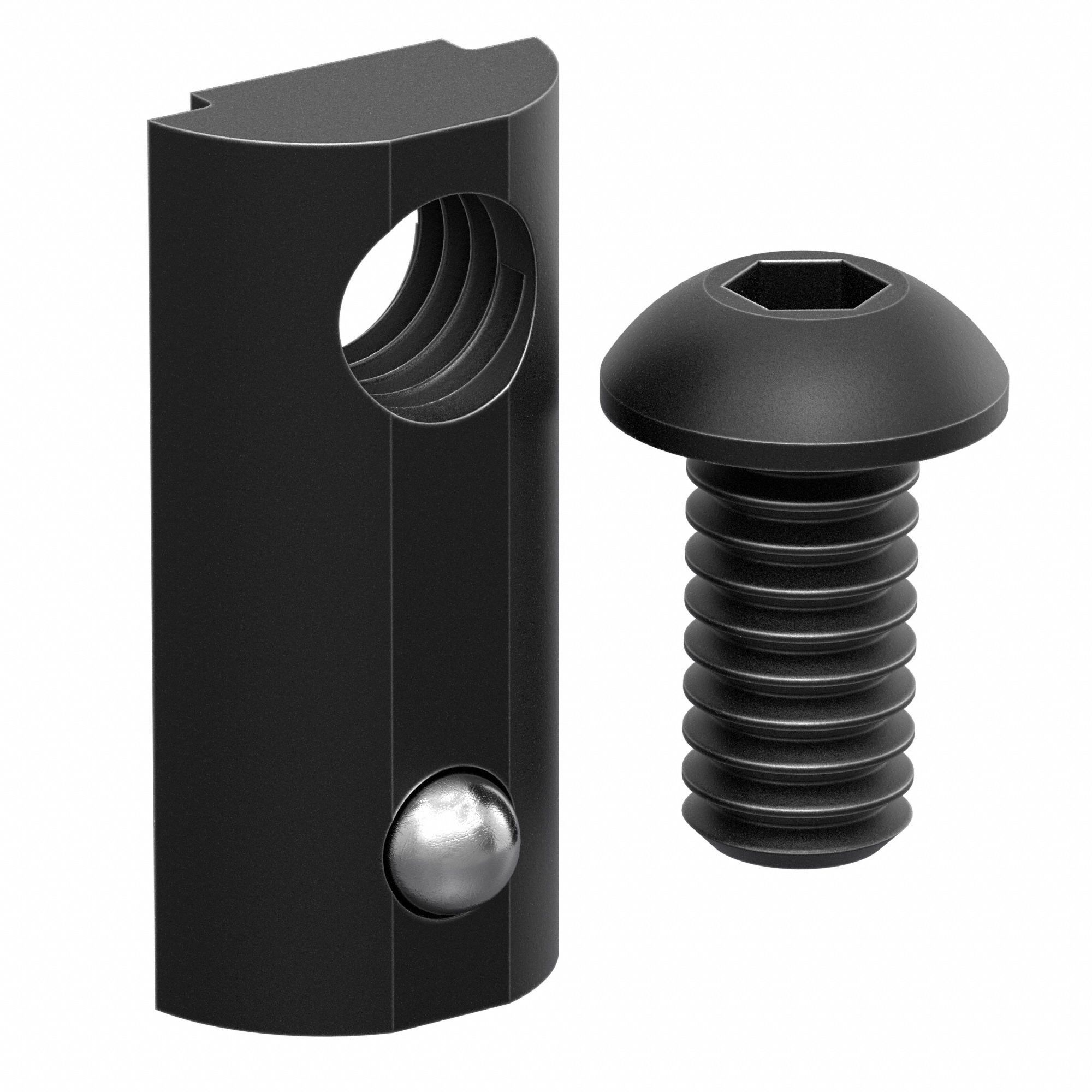 FAZTEK DROP IN T NUT, 10 SERIES, ¼ IN-20 FASTENER THREAD SIZE, FOR 0.3 ...