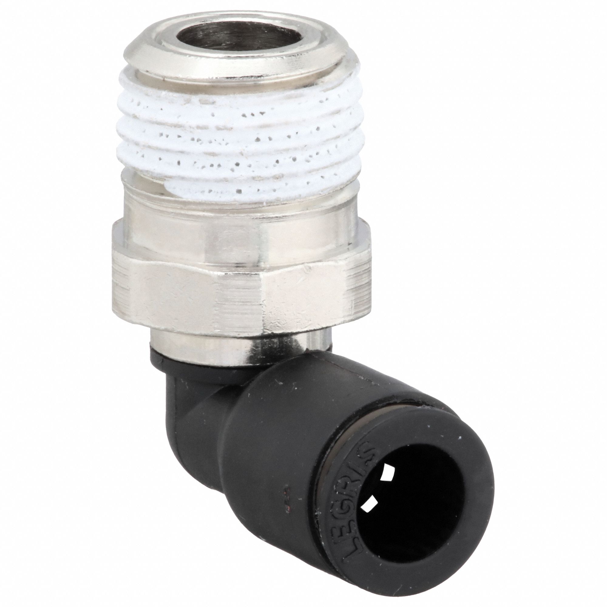 LEGRIS, 3/8 in OD x 3/8 in Pipe Size, Push-to-Connect x MNPT, Push-Fit Elbow Fitting - 1PFB9 ...