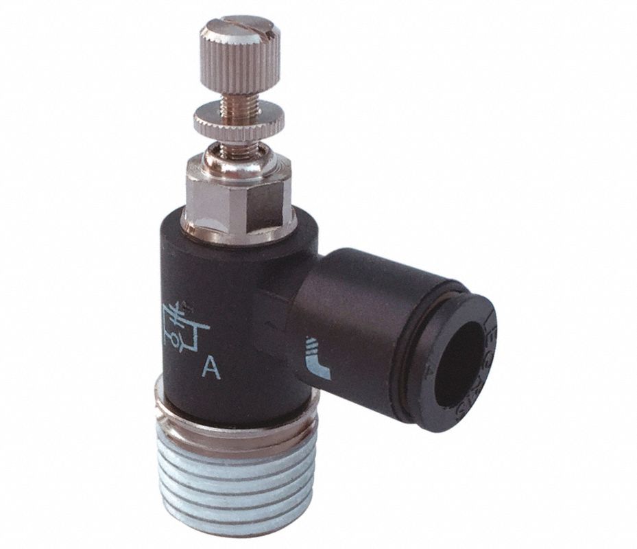LEGRIS Regulador de flujo de control , Presión Máx. 145 psi - Válvulas de Aguja y Control de ...