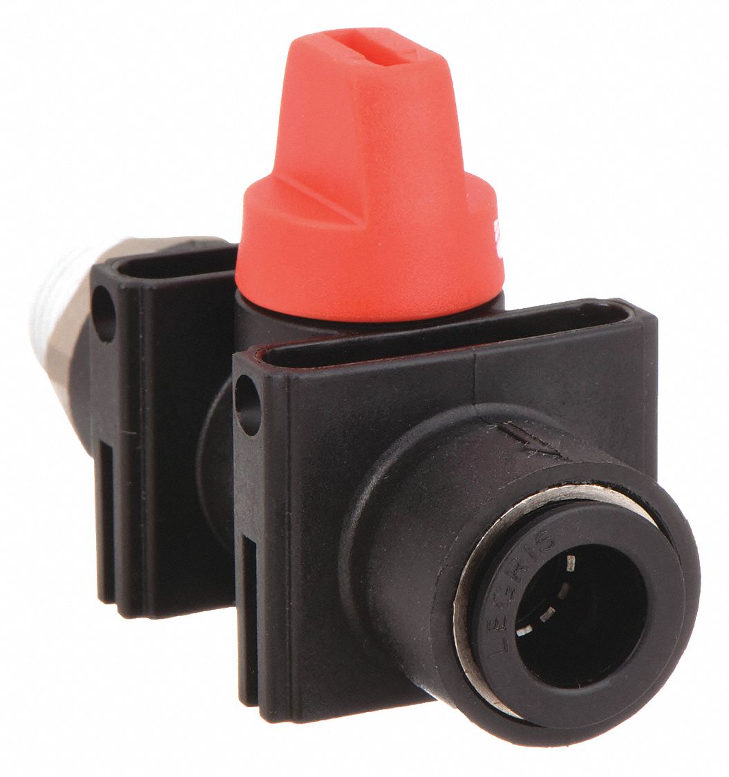 LEGRIS, 3/8 in, Nylon, Manual Two-Way Ball Valve - 1PGB7|7915 60 14 ...