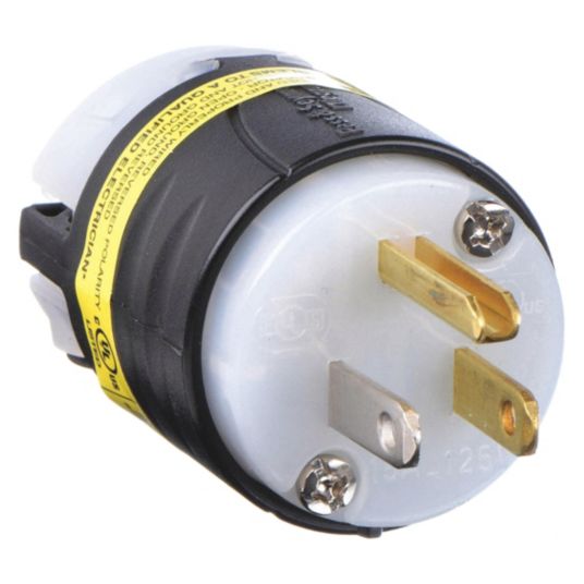 5-15P, 15 A, Ground Continuity Monitoring Straight Blade Plug - 1PGJ8 ...