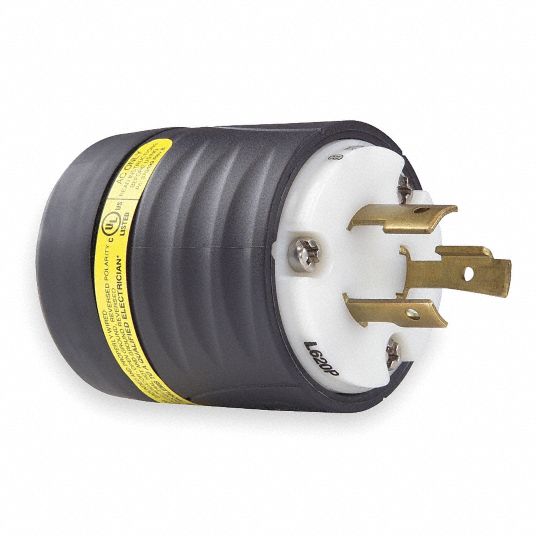 L6-20P, 250V AC, Ground Continuity Monitoring Plug - 1PGL2|L620PGCM ...