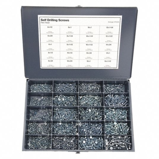 Self-Drilling Screw Assortment - Grainger