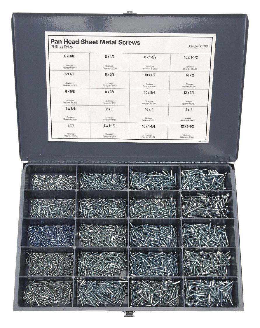Sheet Metal Screw Assortment - Grainger