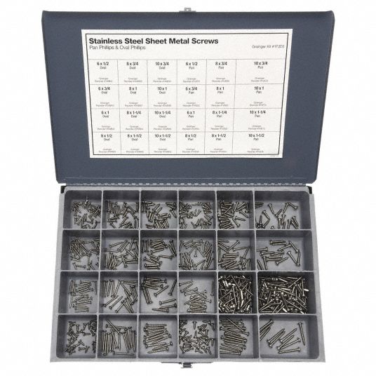 Sheet Metal Screw Assortment - Grainger
