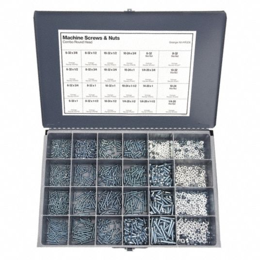Machine Screw and Nut Assortment - Grainger