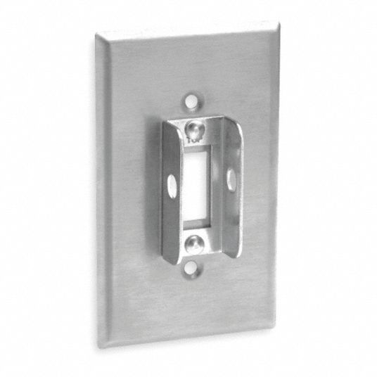Toggle Switch/Rocker Wall Plate, Silver, Number of Gangs 1, Weather ...