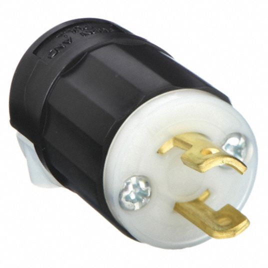 Midget Locking Plug, 120V AC Voltage, 15 Amps, NEMA Configuration: ML ...