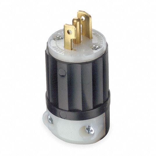 LEVITON Midget Locking Plug, 120/240V AC Voltage, 15 Amps, NEMA ...