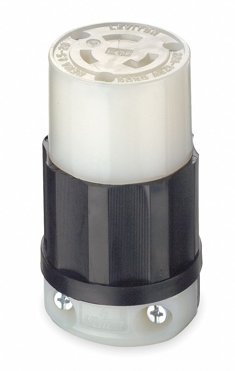 LEVITON 20 Amp Industrial Grade Locking Connector, L5-20R NEMA ...