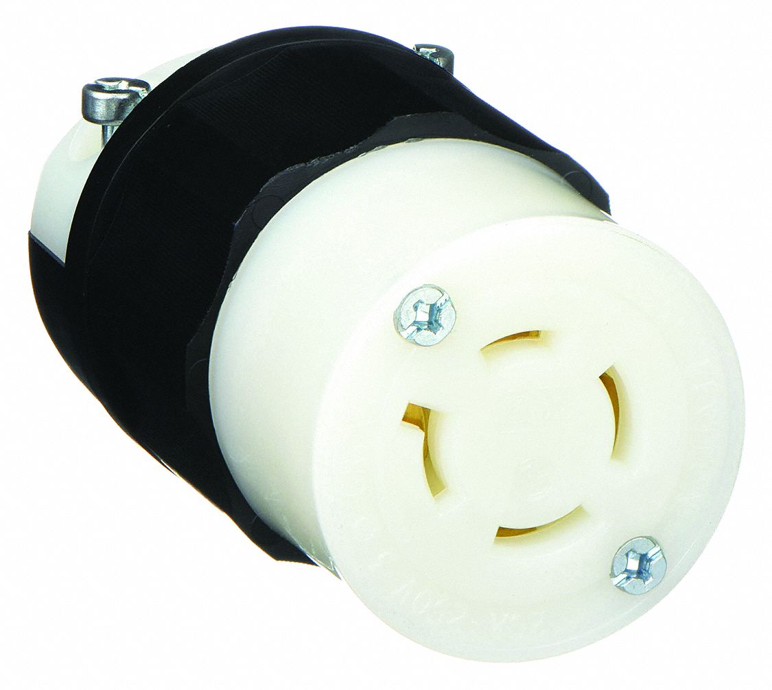 20 Amp Industrial Grade Locking Connector, L15-20R NEMA Configuration ...