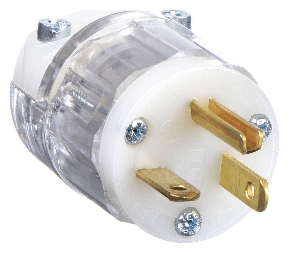 LEVITON Enchufe de Hoja Recta, Sin Clasificar, 2 - 1PKN6 | 8315-PLC ...