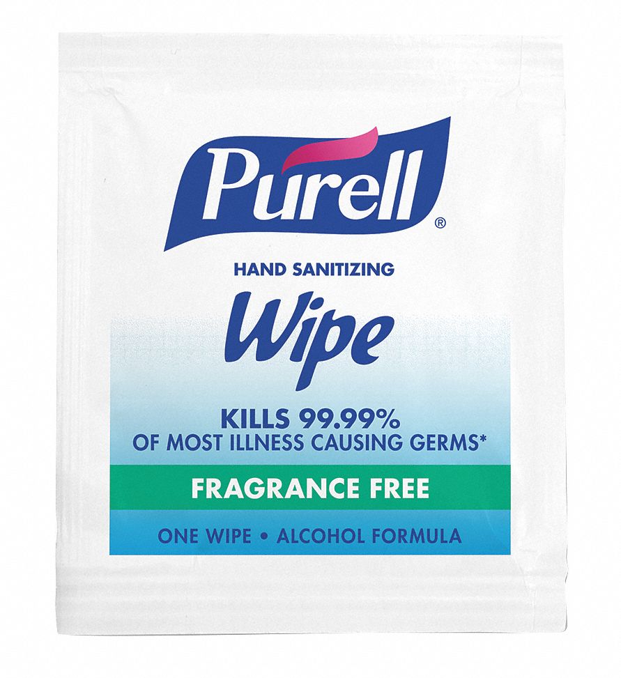 PURELL, Packet, 4,000 Wipes per Container, Hand Sanitizer Wipes - 1PKR3 ...