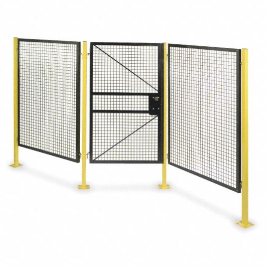 In Line Wire Partition Post,Height 8 Ft - Grainger