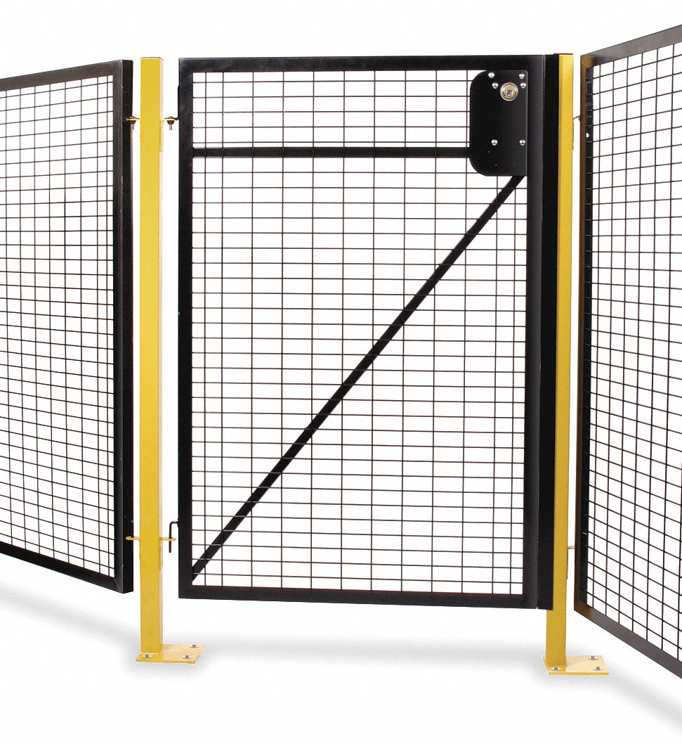 Off Set Wire Partition Post,Height 8 Ft - Grainger