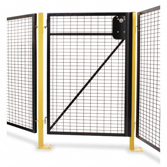 Off Set Wire Partition Post,Height 8 Ft - Grainger