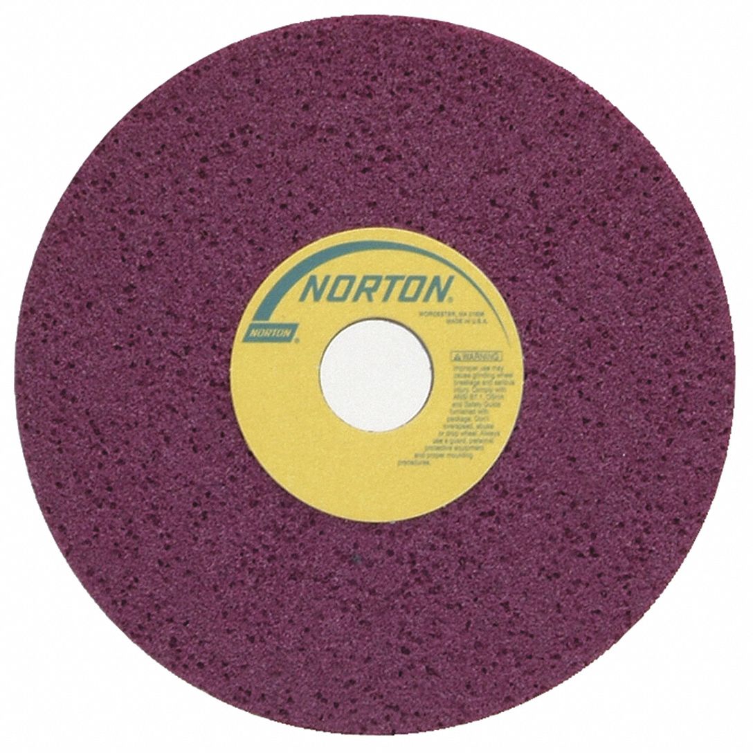 NORTON, Type 1, 8" x 1/2" x 1 1/4", Straight Grinding Wheel - 1PMZ9 ...