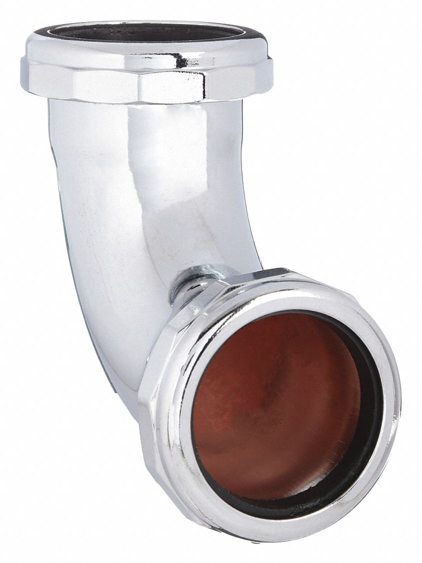 Brass, Chrome, Elbow - 1PNP8|1PNP8 - Grainger