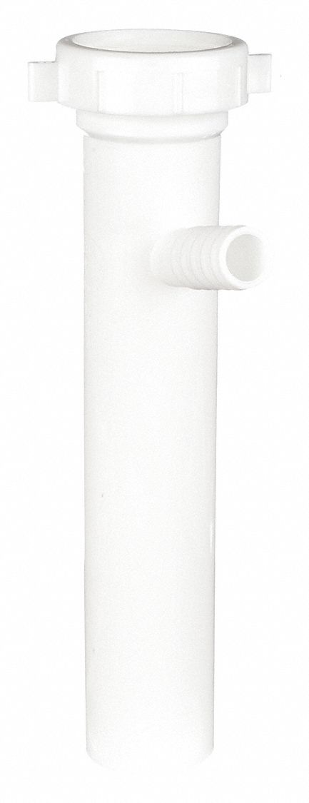 Plastic, White, Tailpiece - 1PPA9|1PPA9 - Grainger