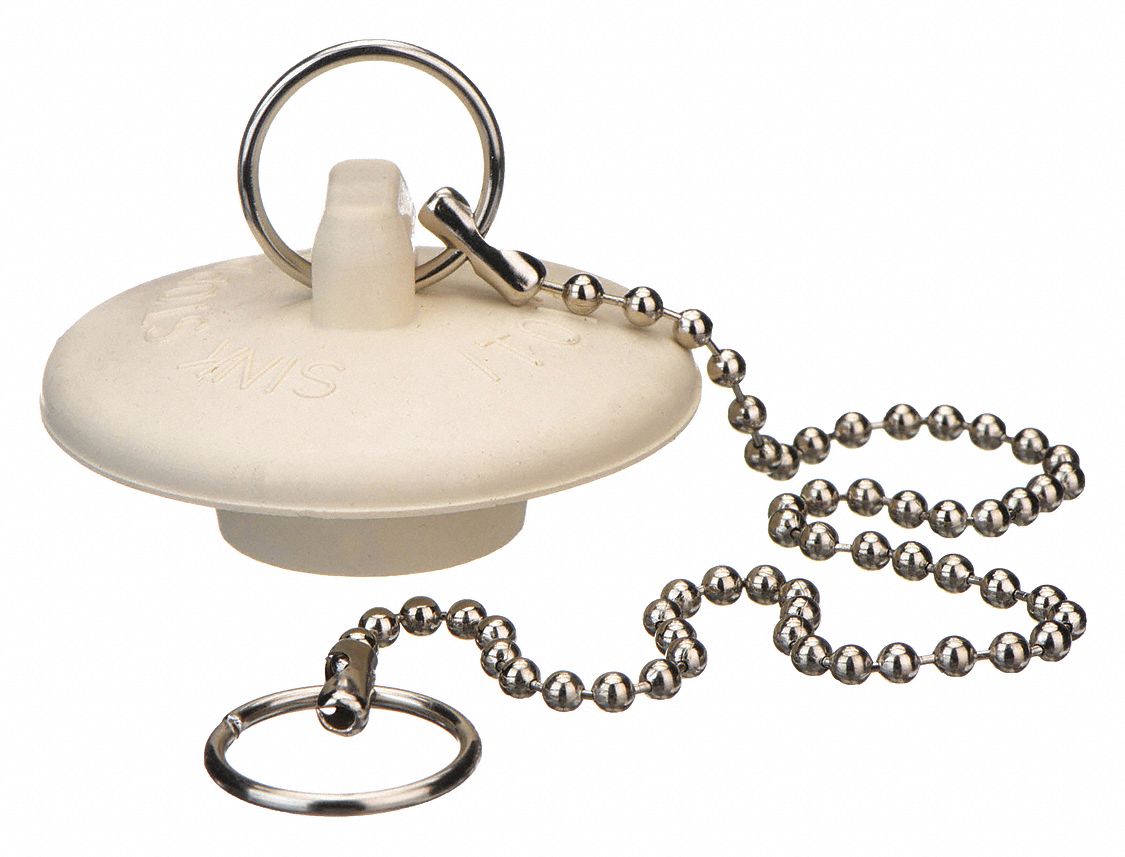 1 3/8 in Overall Dia, Rubber, Drain Stopper - 1PPJ1|1PPJ1 - Grainger