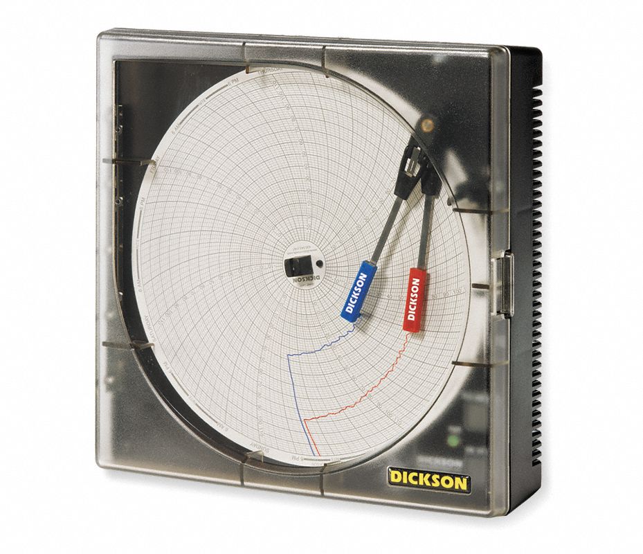 DICKSON Registrador de Gráficas Circulares,9" L - Registradores de ...