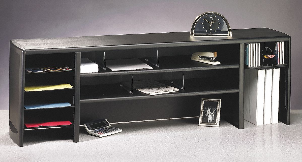 Desktop Organizer,58 In W,Steel,10 Comp - Grainger
