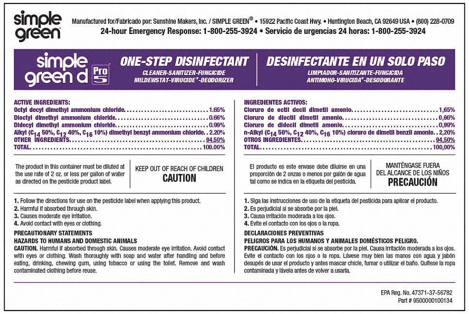 SIMPLE GREEN Secondary Bottle Label: 4 in Ht, 6 in Wd, 10 PK - 1PTE3 ...
