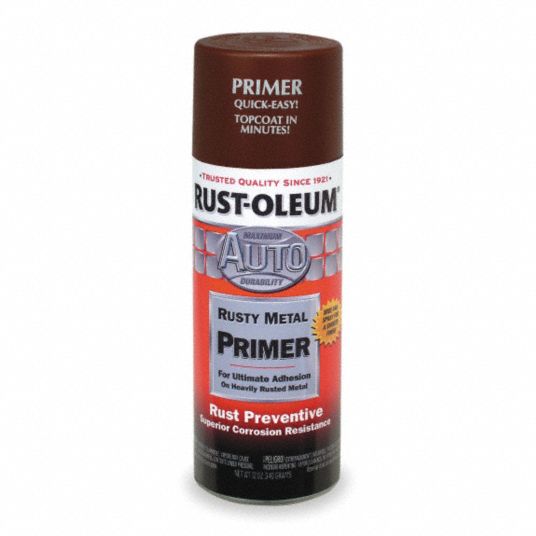 RUST-OLEUM Spray Primer, Rusty Meta Brown, 12oz. - 1PTF5|249330 - Grainger