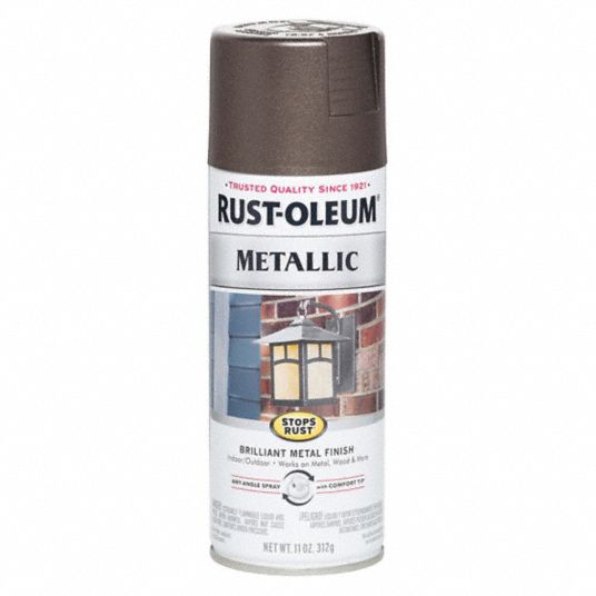 RUST-OLEUM, Std Spray Paints, Gen Purpose Spray Paint, Metallic Spray ...