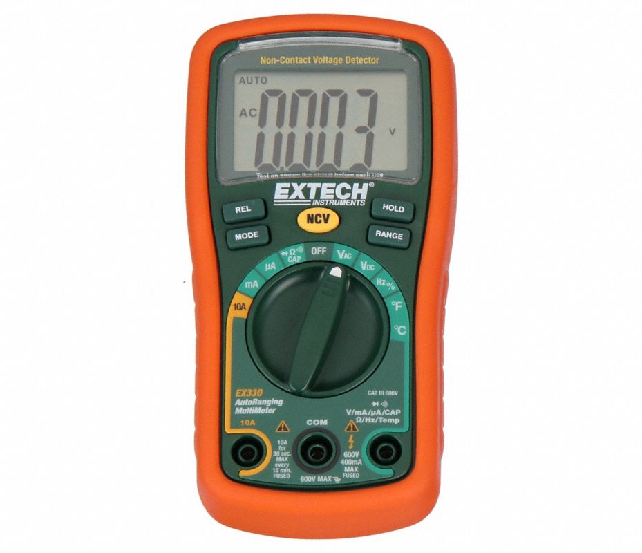 EXTECH Multímetro Digital EXTECH® EX330 600V 10A 4000 conteos - 1PTK6 ...