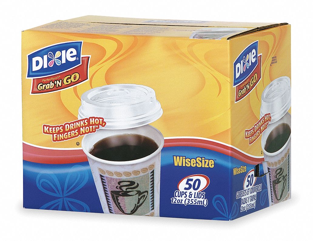 Paper Disposable Hot Cup, 50 PK - Grainger