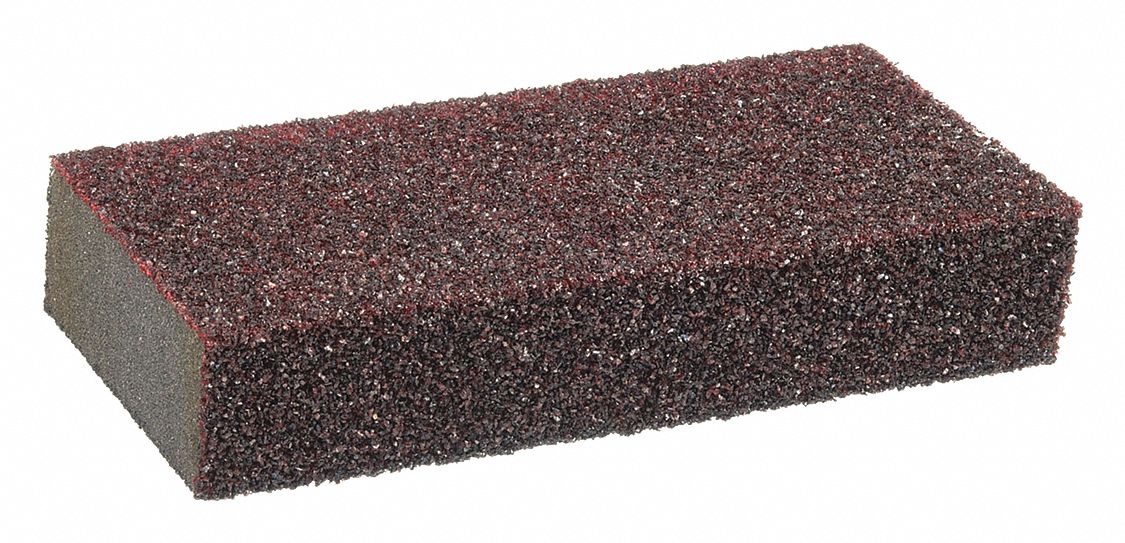 NORTON, 2 7/8 in W x 4 7/8 in L x 1 in T, Aluminum Oxide, Dual-Angle ...