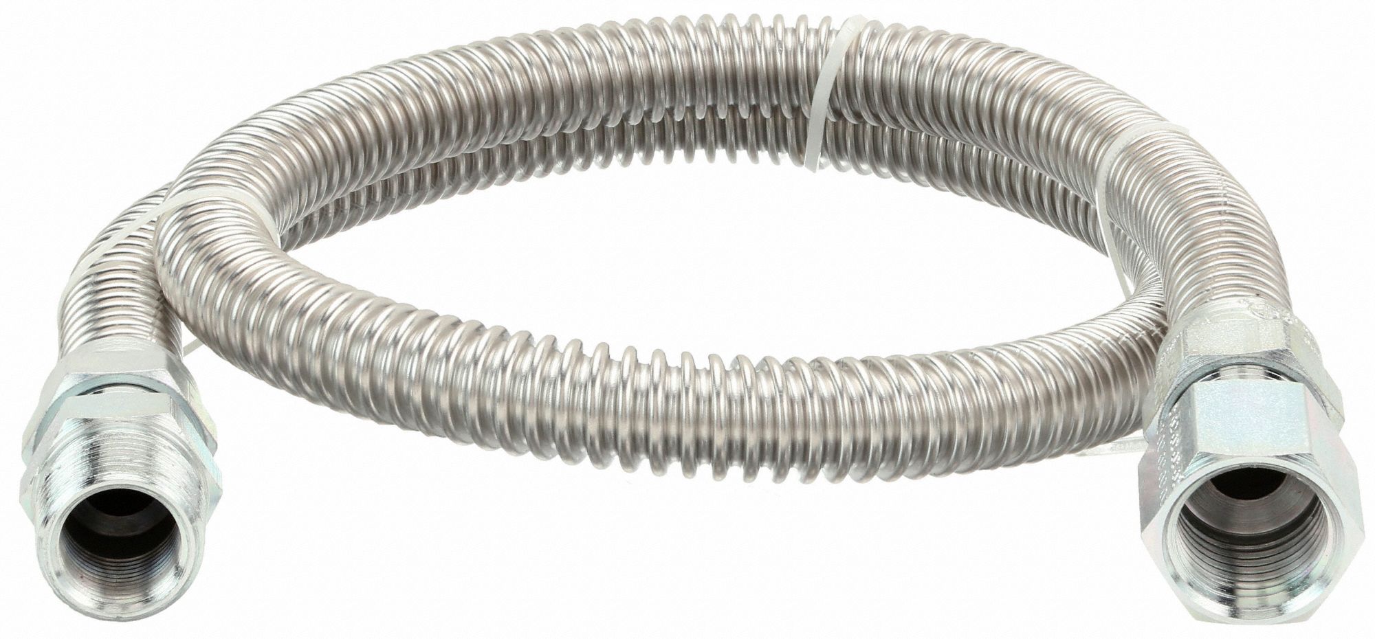 DORMONT Gas Connector: 3/8 in Hose Inside Dia., 24 in Hose Lg, 85,000 ...