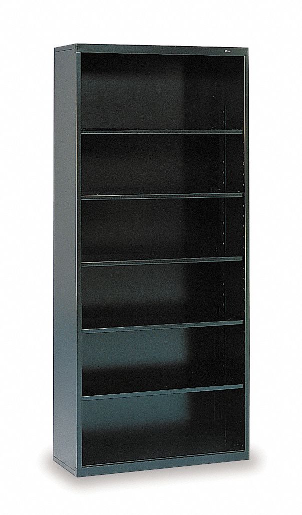 TENNSCO, Black, Steel, Bookcase - 1PX81|B-78BK - Grainger
