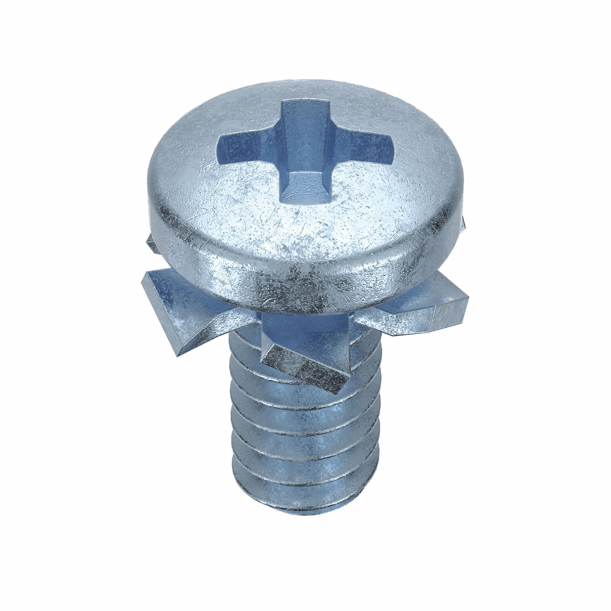 External Tooth, #6-32 Thread Size, SEMS Screw - 1PXF8|MPPEI0-600180 ...