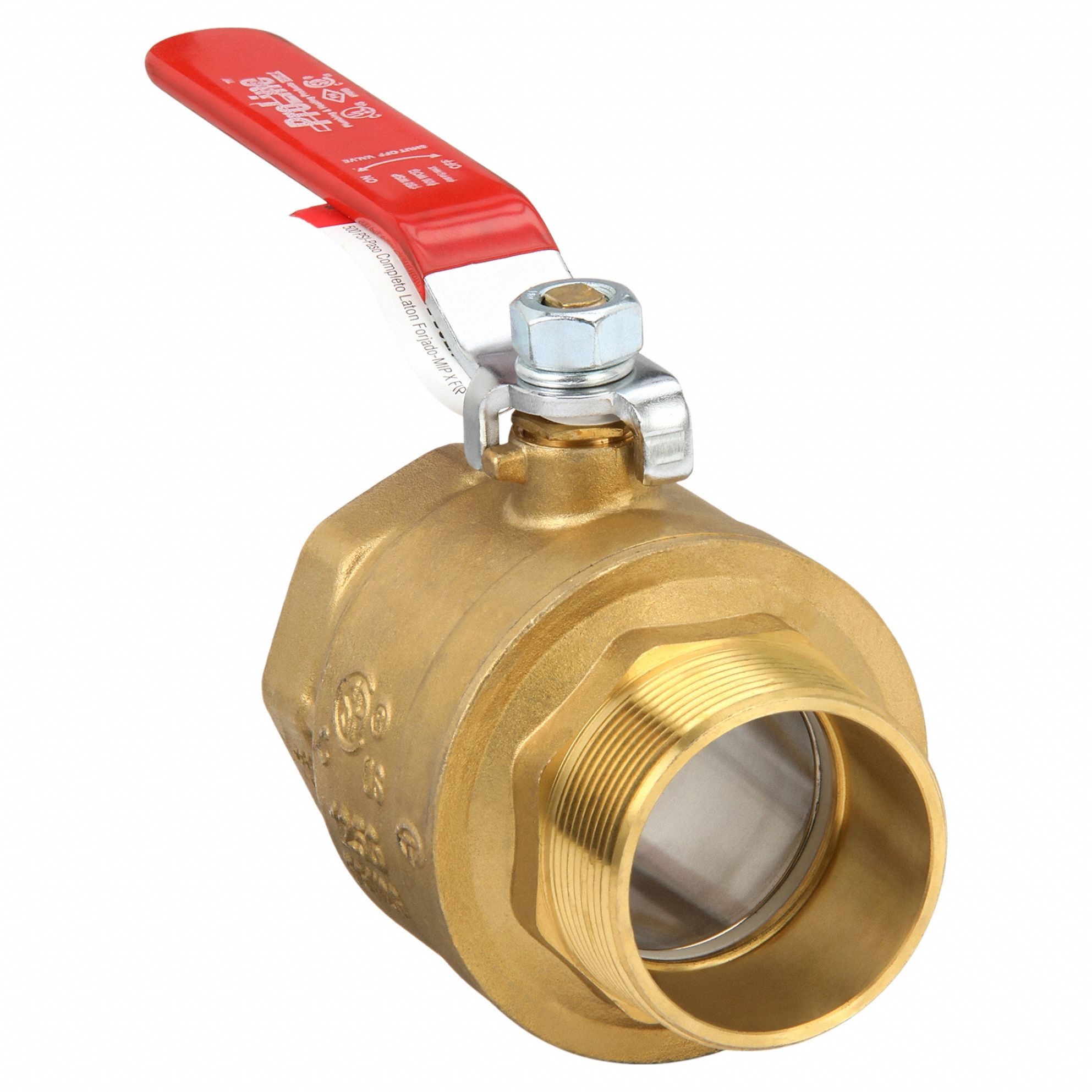 2 in, Brass, Manual Two-Way Ball Valve - 1PYT5|107-328 - Grainger