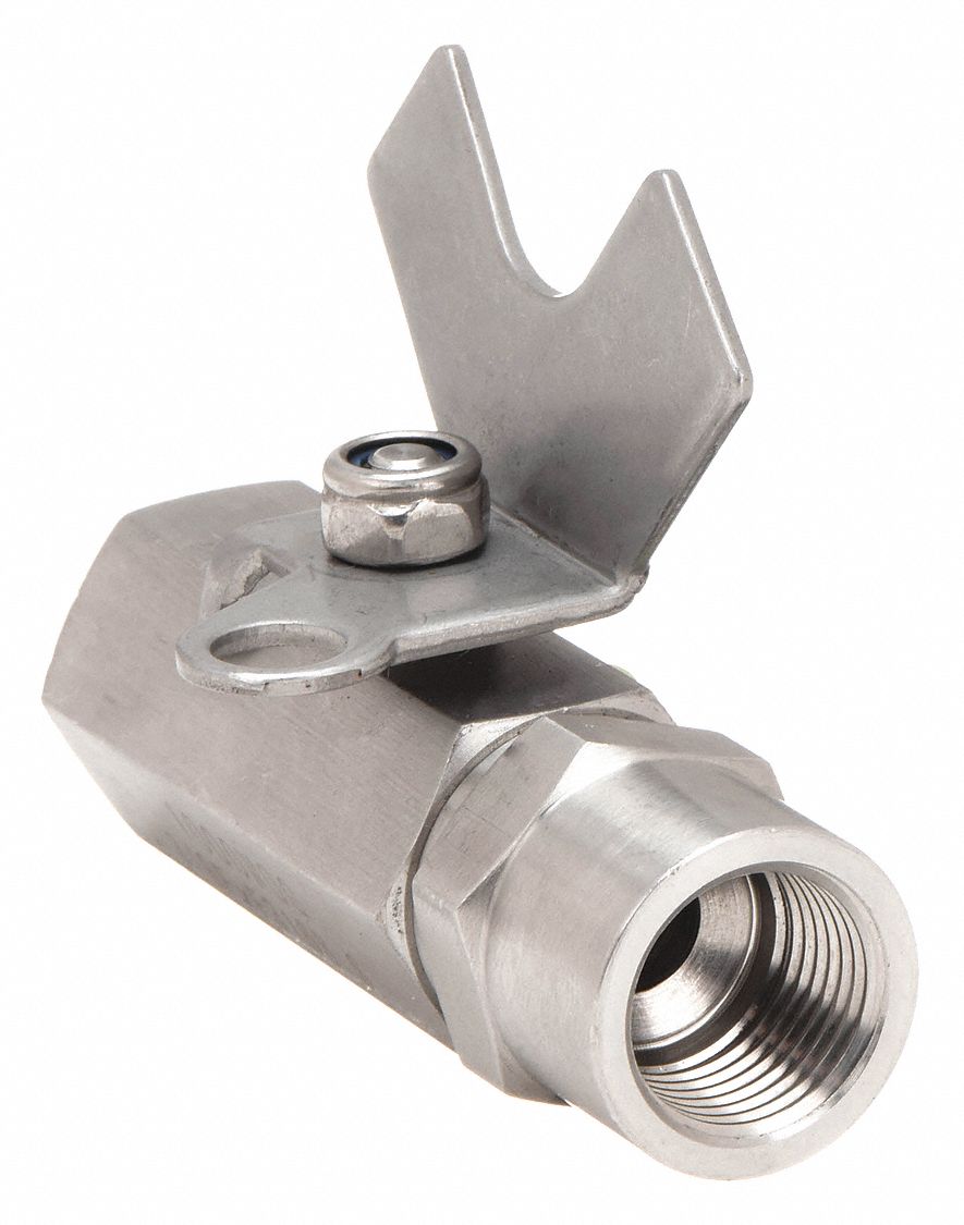 Ball Valve, 316 Stainless Steel, Inline, 2-Piece, Pipe Size 1/2 in ...