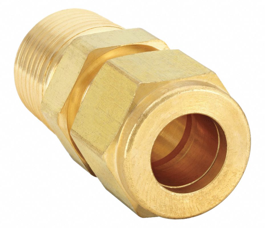 PARKER Latón CPI™ x MNPT Conector Macho, 1/2" Tamaño del Tubo - 1PZW9 ...