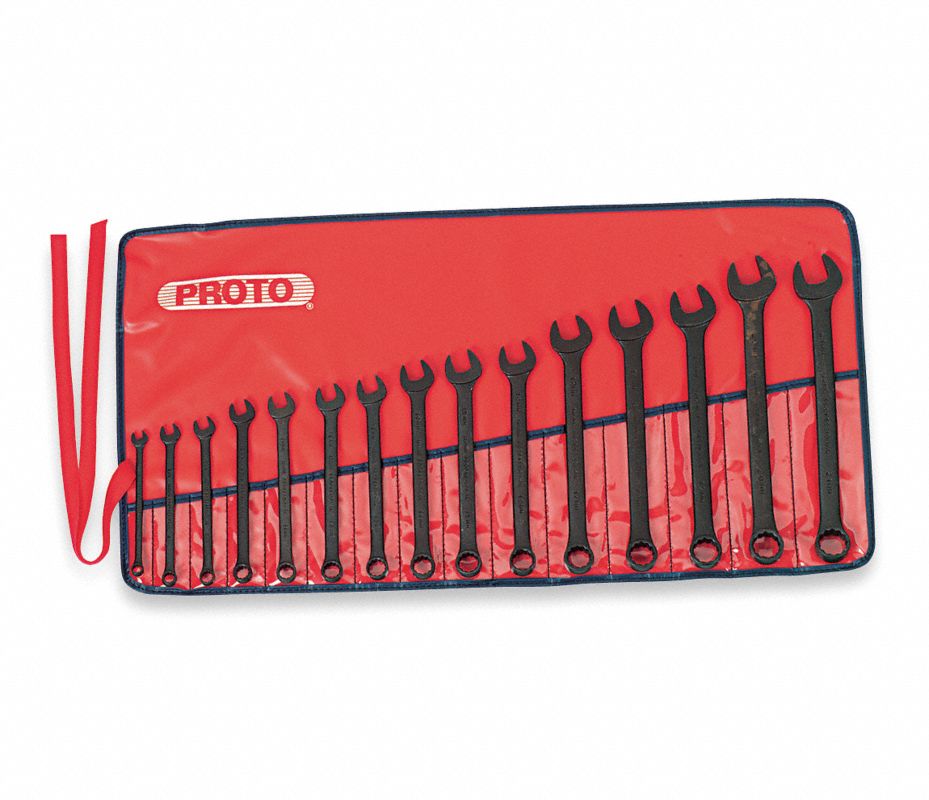 PROTO Juego de Llaves Combinadas 15 herramientas Acero Aleado 5-5/32" a 11-13/16" - 449N52 ...