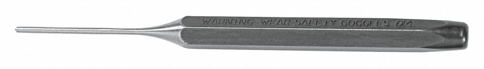 PROTO Roll Pin Punch: 1/16 in Tip Size, 1/4 in Shank Wd, 3 3/4 in ...