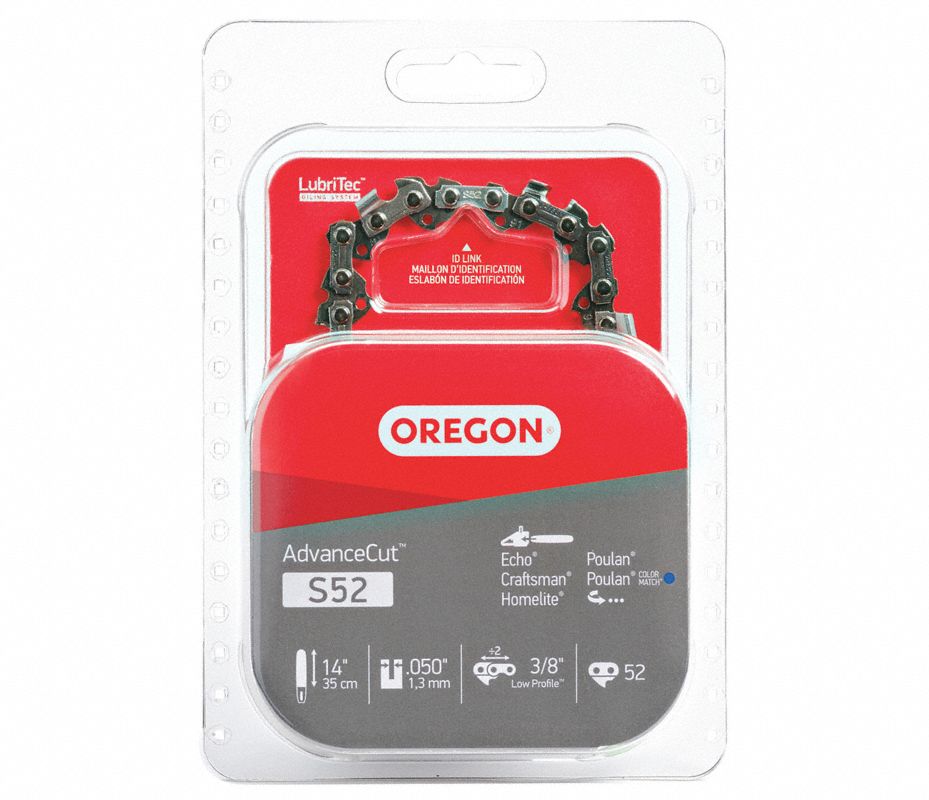 OREGON Cad. p/Motosierras,Cant. de Eslabones 52 - Cadenas para ...
