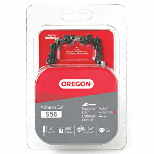 OREGON, 16 in Compatible Bar Lg, 3/8 in, Chainsaw Chain - 1R457|S56 ...