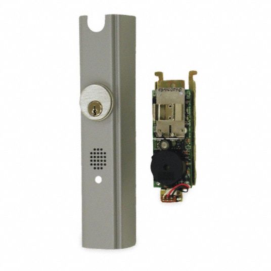 Exit Alarm Kit, 1 5/8 in Height, Aluminum - Grainger