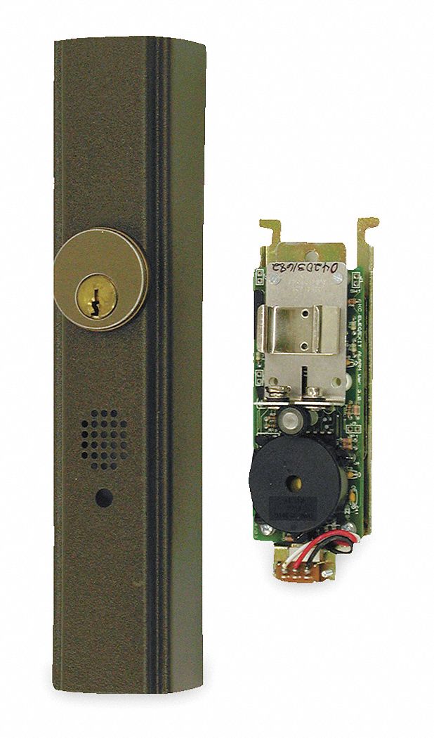 Exit Alarm Kit, 1 5/8 in Height, Aluminum - Grainger