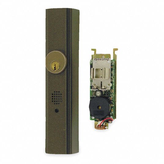 Exit Alarm Kit, 1 5/8 in Height, Aluminum - Grainger