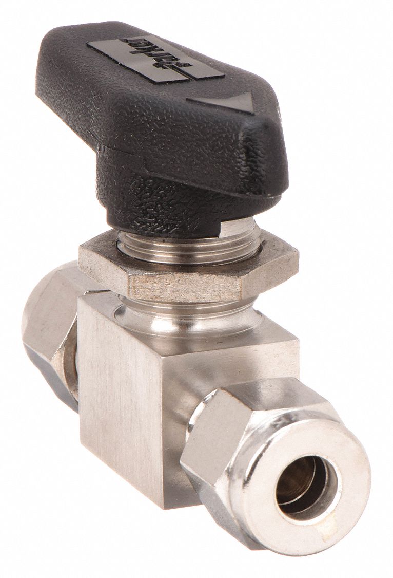 PARKER, 3/8 in, 316 Stainless Steel, Manual Two-Way Ball Valve - 1RAY8 ...