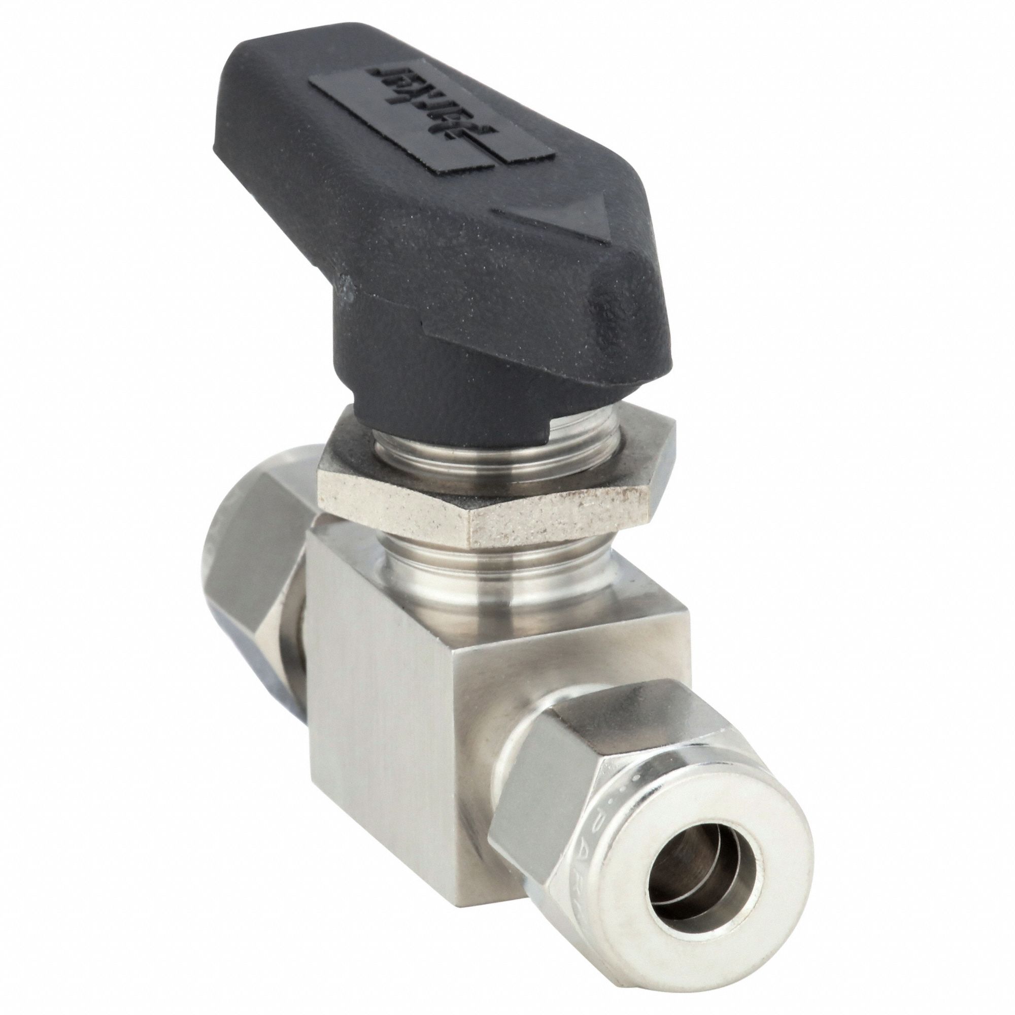 PARKER, 1/4 in, 316 Stainless Steel, Manual Two-Way Ball Valve - 1RAY7 ...